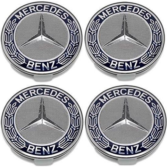 A1714000125 5337 Lot De 4 Caches Moyeu De Roue Motif Mercedes-Benz ...