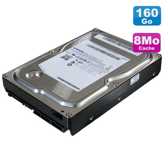Disque Dur 160Go SATA 3.5" SAMSUNG Spinpoint HD161HJ 7200RPM 8Mo ...