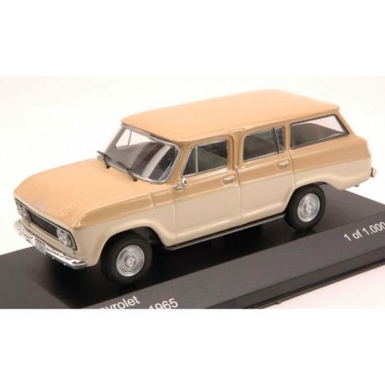 WHITEBOX WB094 CHEVROLET VERANEIO 1965 LIGHT BEIGE-BEIGE 1:43 maquette ...