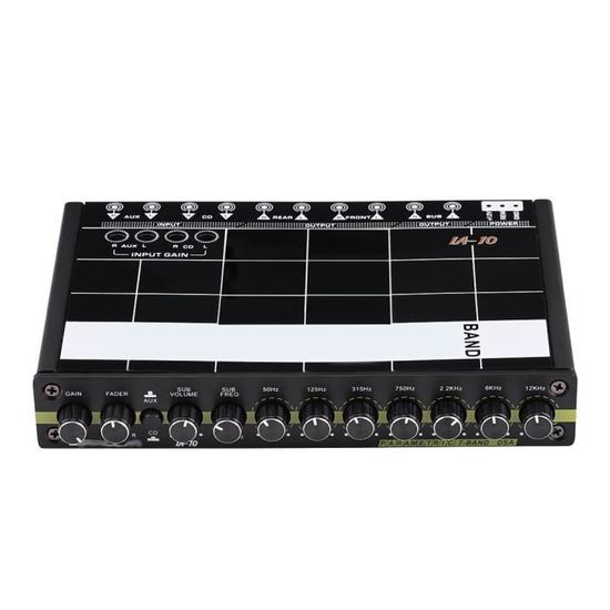 YAJ 12v car audio tuner car 7 equalizer car audio modification car ...