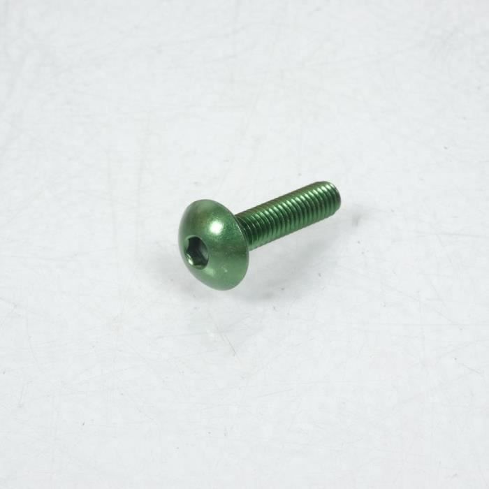 Vis Dôme large BTR 4mm M6 pas 100 25mm anodisé Vert - 3AS RACING ...