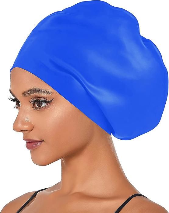 Bonnet de bain en silicone extra large pour tresses et dreadlocks à ...