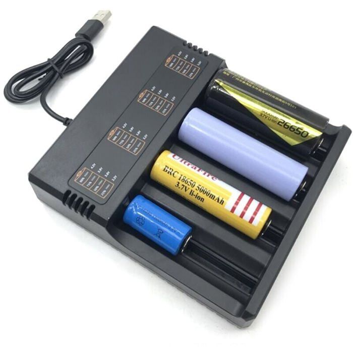 Chargeur Intelligent 18650 4 Emplacements USB PZCC - Cdiscount Bricolage