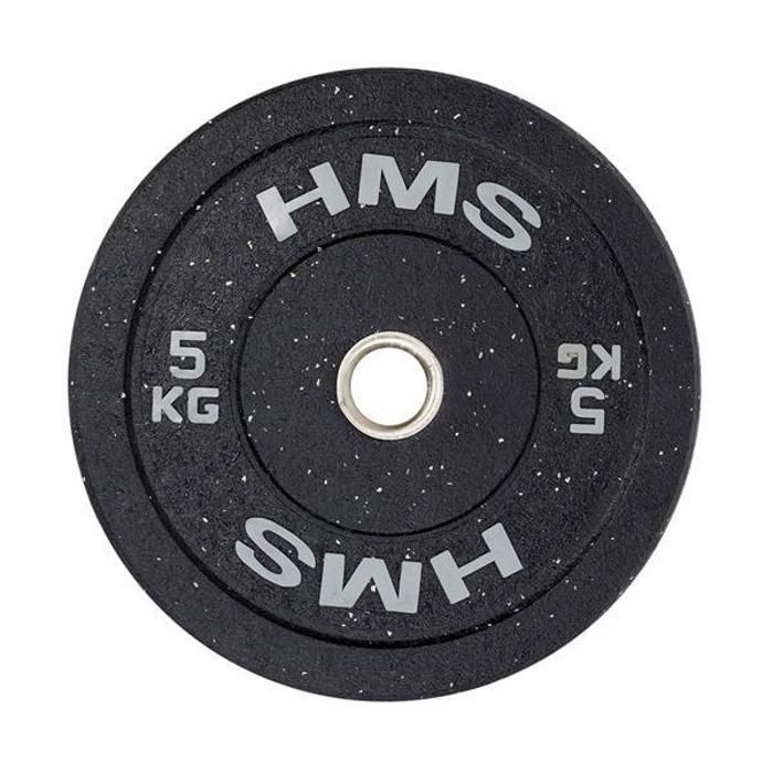 Disque de musculation - HMS - HTBR05 - 5 kg - Caoutchouc - Anti ...