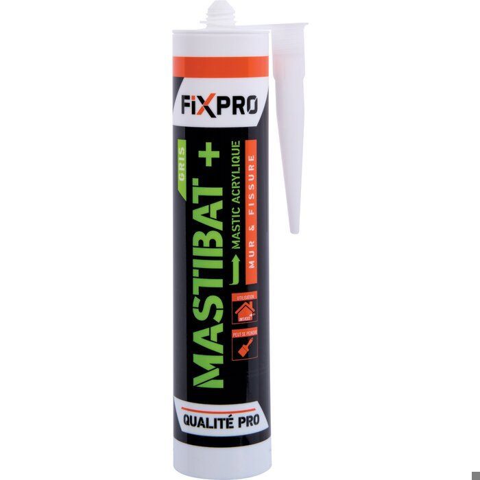 Mastic monocomposant acrylique - Mastibat + - Fixpro - Gris - Cdiscount ...