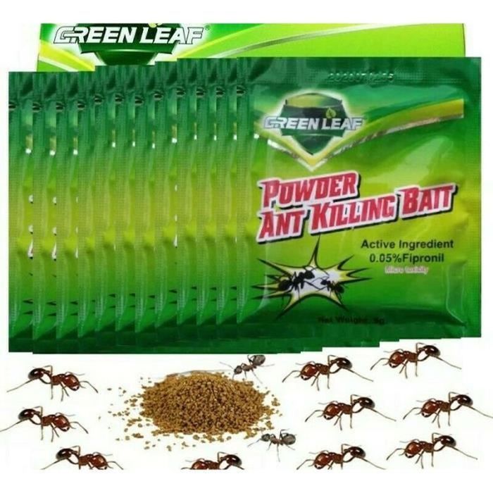 LOT 10 SACHETS POUDRE ANTI FOURMIS EXTERMINATEUR REPULSIF INSECTICIDE ...