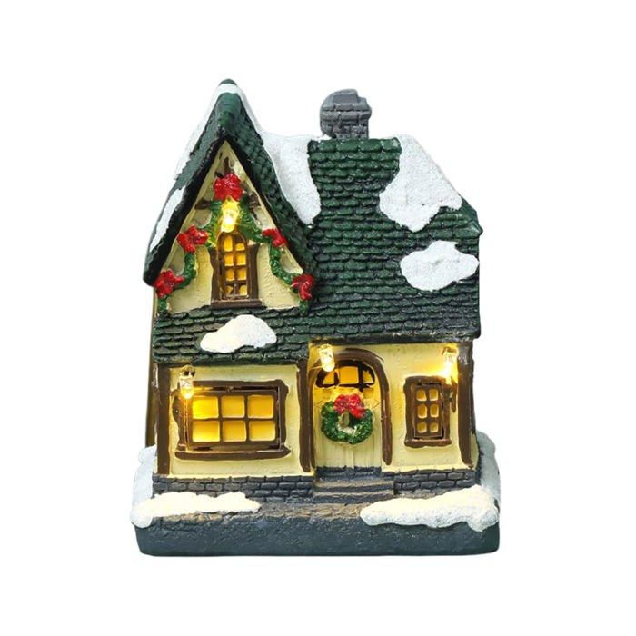 Maison Village de Noel Miniature LED, Decoration Noel Village Maison ...