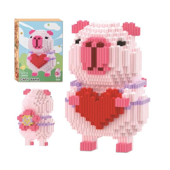 Construction Capybara Figure Mini Jeux de Construction Capybara DIY ...