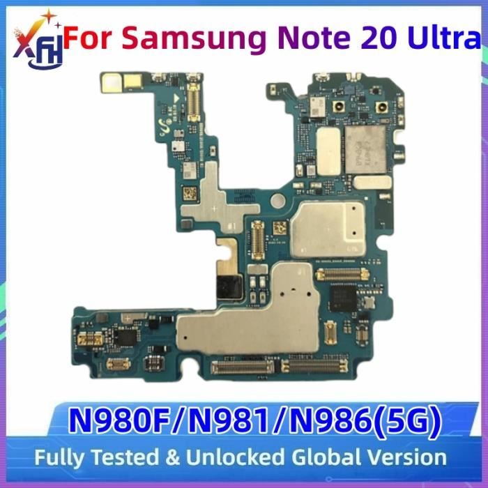 N981B-8GB-256GB-Carte mère 5G débloquée pour Samsung Galaxy Note 20 ...