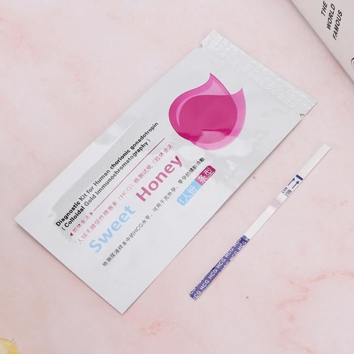 CWU 20pcs Bandelette de test de grossesse précoce Testeur d'urine HCG ...