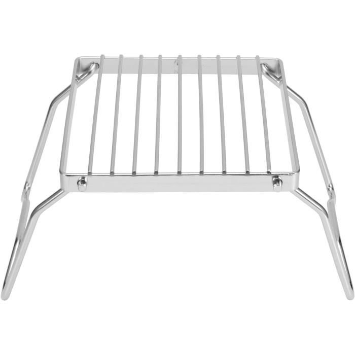 Grille de Gril, Grille de Barbecue Pliante en Acier Inoxydable avec Sac de Rangement Grille de ...