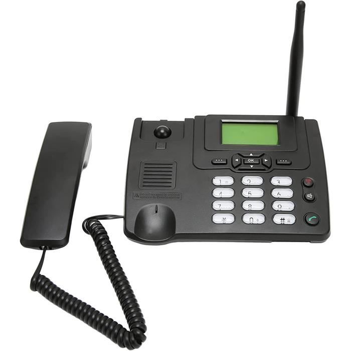 Téléphone de Bureau sans Fil pour la Maison et Le Bureau, Téléphone ...