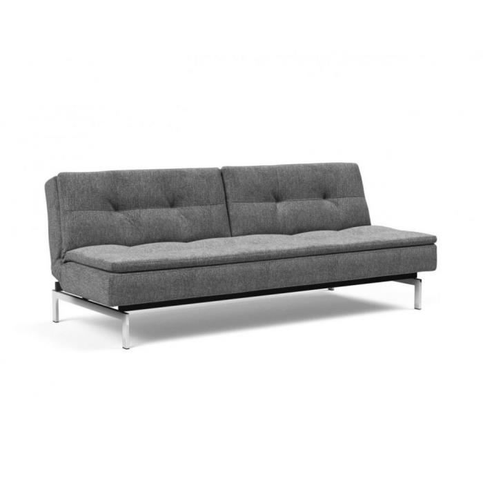 Canapé design DUBLEXO CHROME convertible lit 115*210 cm pieds chromés ...