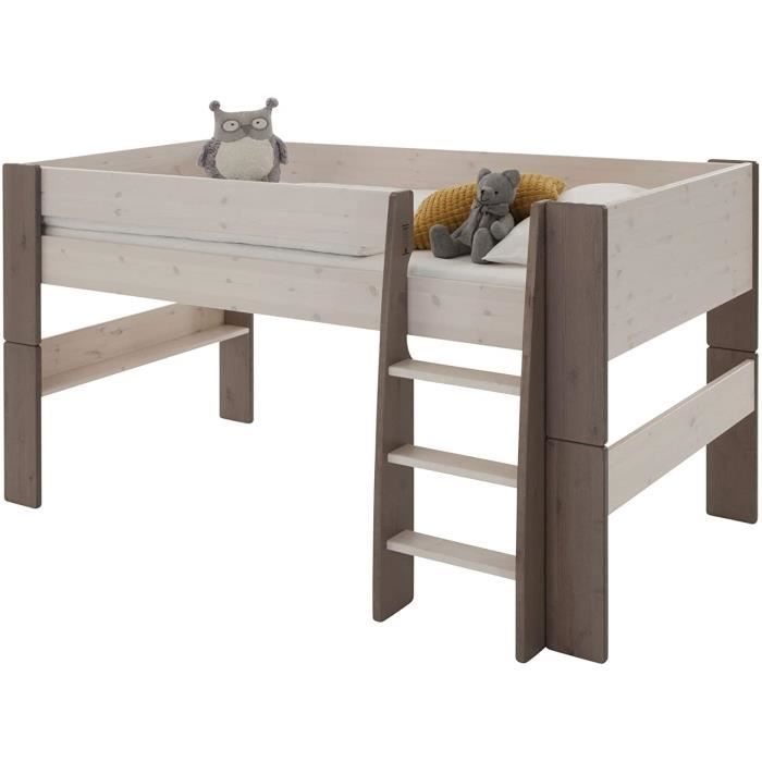 PKline Molly Enfants Pin Lit D'Enfant 90x200 Chambre D'Enfants Bois Lit ...