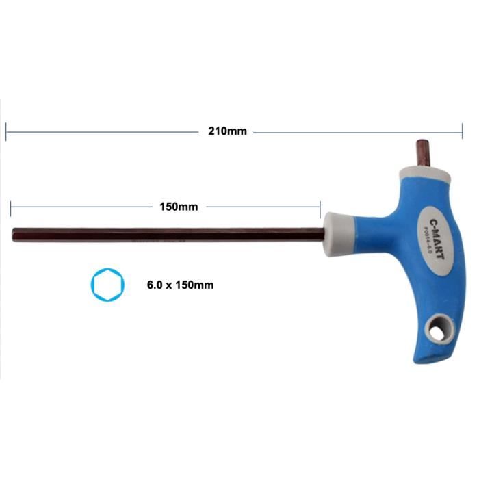 6.0x150 mm - Clé Hexagonale Intérieure En Acier, Outil À Main, Chrome ...
