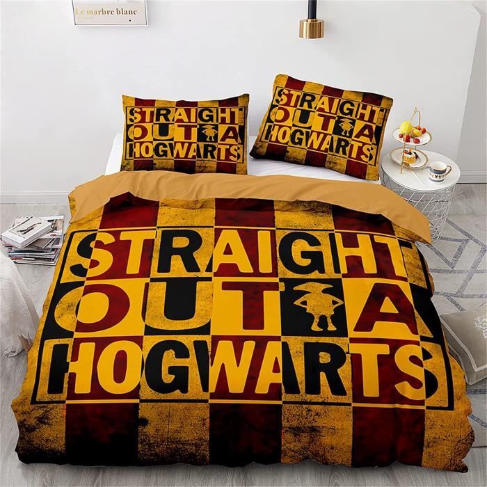 Harry Potter Parure De Lit Poudlard Avec Housse De Couette Hermione