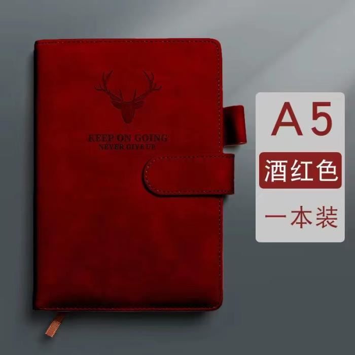 Rouge A5 - Carnet de notes A4 très épais en cuir souple, carnet de ...