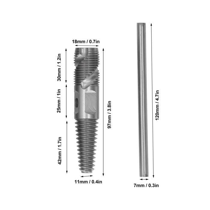 Extracteur de vis endommagée 1/2 pouce - CIKONIELF - multifonction ...