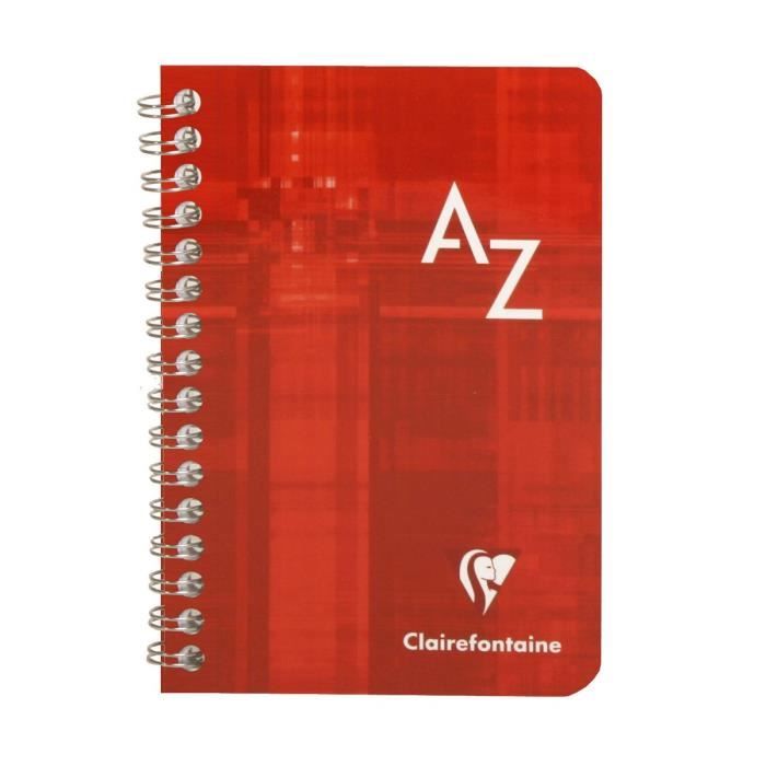 CLAIREFONTAINE Répertoire Reliure Intégrale 9,5 x 14 cm 100 Pages ...