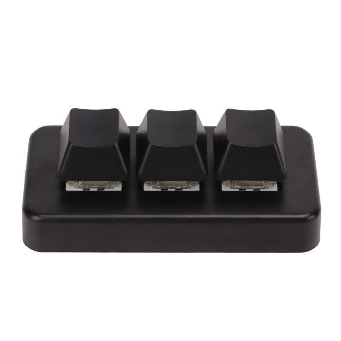 Fdit Clavier à 3 boutons Mini clavier de commande à 3 boutons avec ...