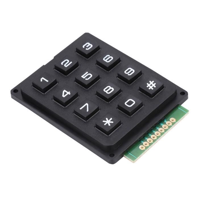 Module clavier Modules clavier avec 12 touches 3x4 boutons poussoirs ...