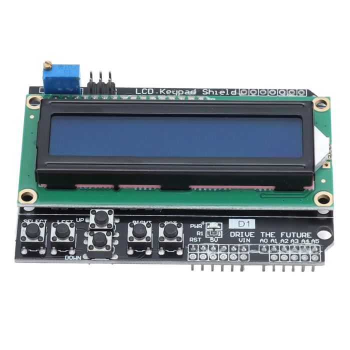 Qiilu Carte d'extension LCD1602 1602 Carte d'extension LCD Écran de ...
