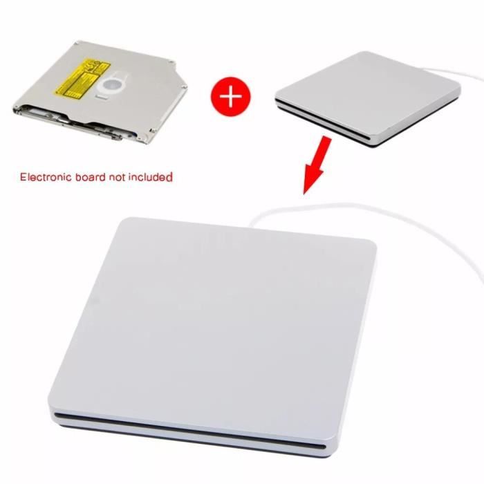 Boîtier de lecteur externe USB CD DVD RW pour Macbook Pro Air,lecteur ...