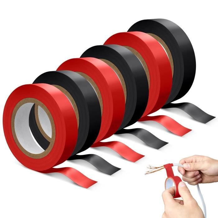 Ruban Électrique, 6 Pièces Scotch Isolant Électrique, Scotch ...