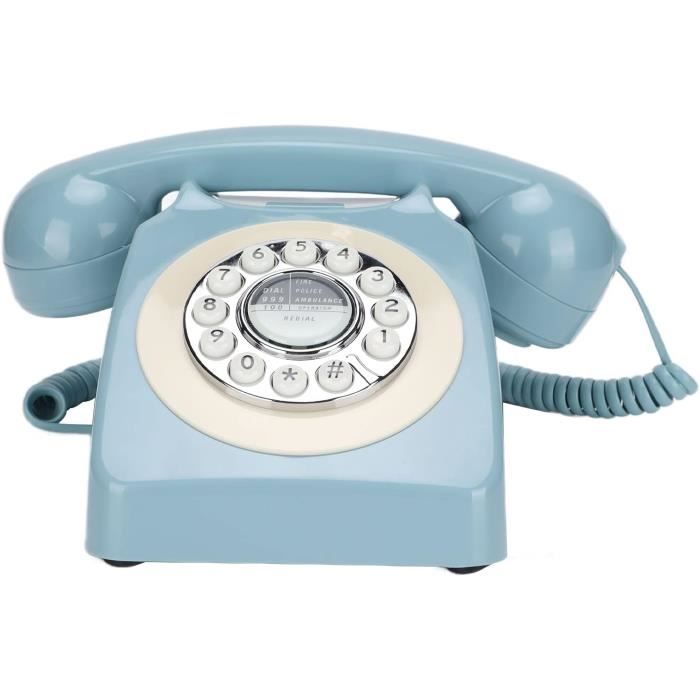 Téléphone À La Maison Filaire Rétro, Ancien Téléphone Fixe Filaire ...