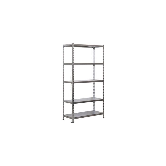 Étagère métallique 5 niveaux - SIMONCLICK MEGAPLUS - 2000 x 1200 x 500 mm - Galvanisé - 180 kg ...