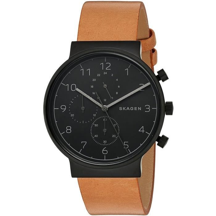 Montre - Skagen - SKW6359 - 40mm - Cuir - Boîtier Acier Inoxydable ...