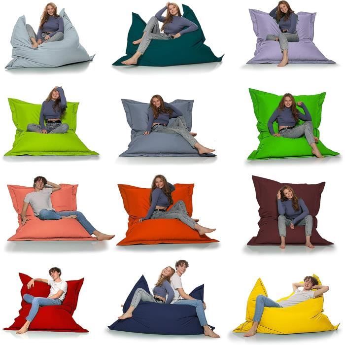 HomeIdeal - Fonctions du Pouf 2 en 1 Pouf géant pour Adultes et Enfants ...