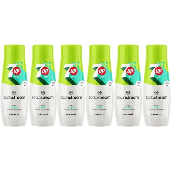 SodaStream Concentré 7Up Saveur Mojito Zéro Sucres pour Machine à Eau ...