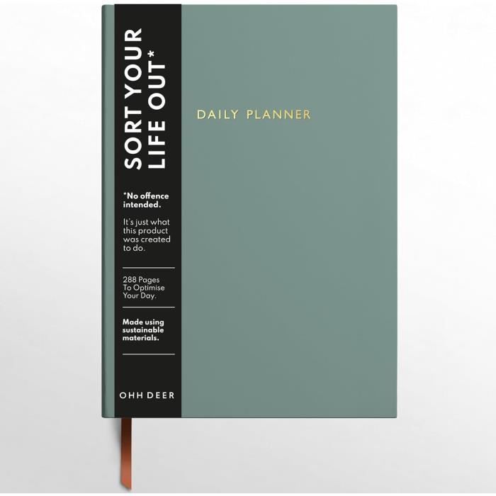 Ohh Deer Agenda journalier A5 – Carnet de liste de choses à faire – 288 ...