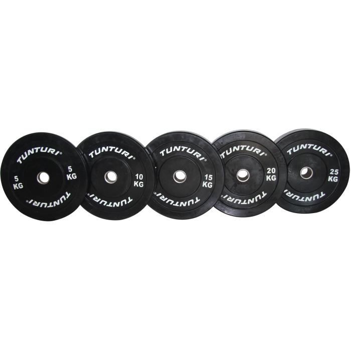 Disque de Musculation TUNTURI 15kg Noir - Fitness - Entretien physique ...