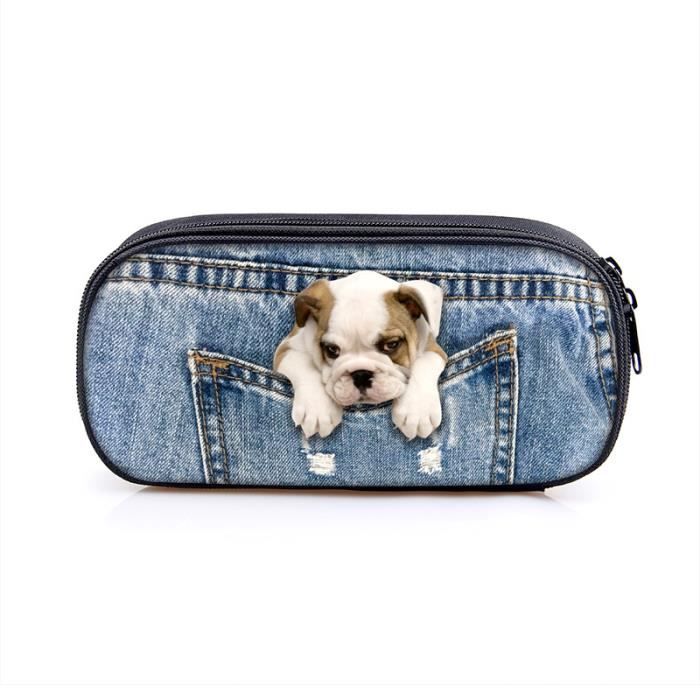 Trousse à Crayons Scolaire Animal de poche Imprimé Trousse Scolaire ...