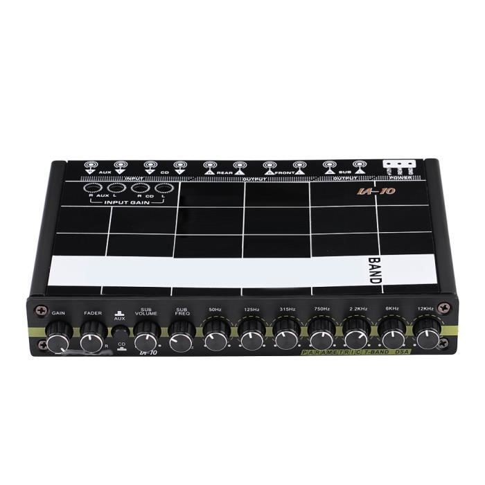 YAJ 12v car audio tuner car 7 equalizer car audio modification car ...