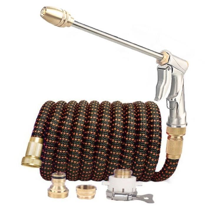 TUYAU - BUSE - ACCESSOIRE DE BUSE,H09-1-2 ''-25ft--Tuyau'arrosage magique extensible, Flexible ...