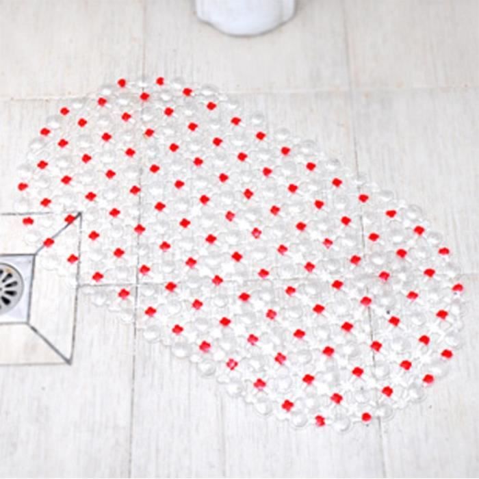 Red Dot -Tapis de bain en PVC antidérapant,Anti moisissure,avec ...