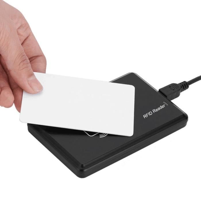 Zerone lecteur RFID Lecteur de carte d'identité portable 125 KHz ...
