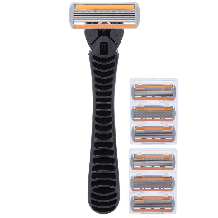 Zerone Rasoir à six lames Rasoir à lame portable en acier inoxydable à ...