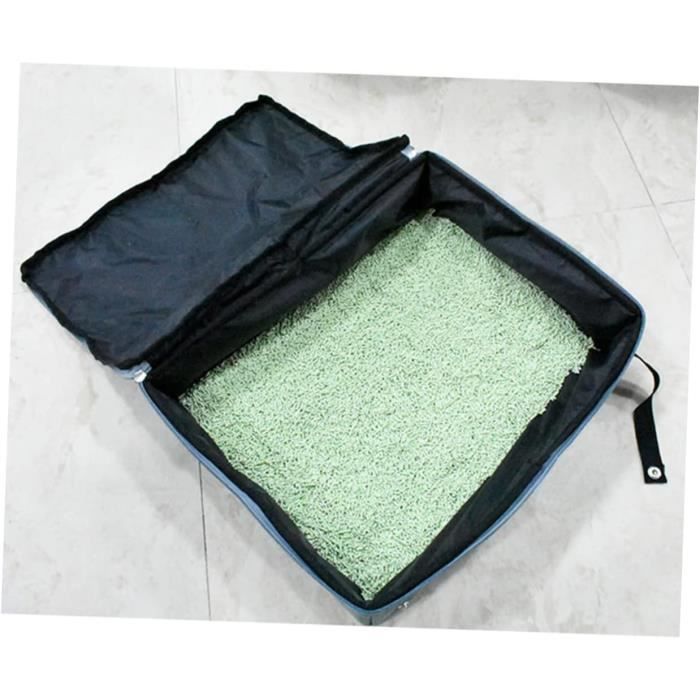 Boîte De 2 Pièces Litière Chat Pliable Bac À Litière Chat Imperméable ...