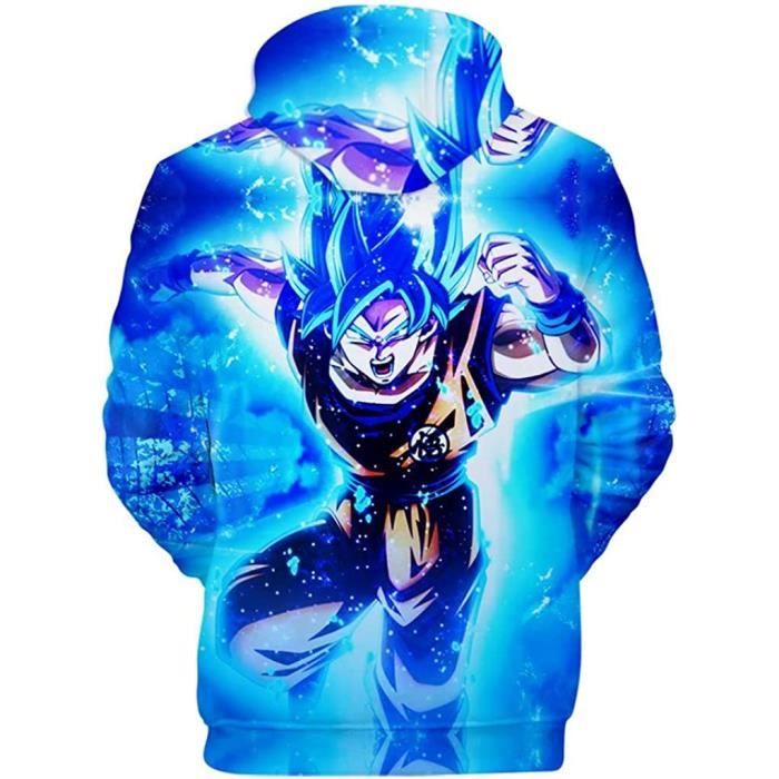 Dragon Ball z Sweat à Capuche Homme Femmes Goku 3D Imprimé Anime Pull ...