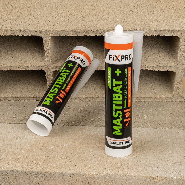 Mastic monocomposant acrylique - Mastibat + - Fixpro - Gris - Cdiscount ...