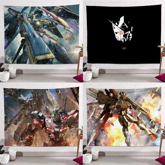 Tapisserie - Kawaii - Manga japonais - 75x75 cm - Tissu en microfibre ...