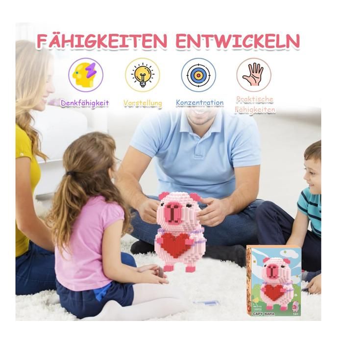 Construction Capybara Figure Mini Jeux de Construction Capybara DIY ...