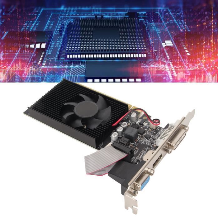 Vvikizy Carte graphique 2 Go DDR3 GT610 HDMI VGA PCI Express X16 ...