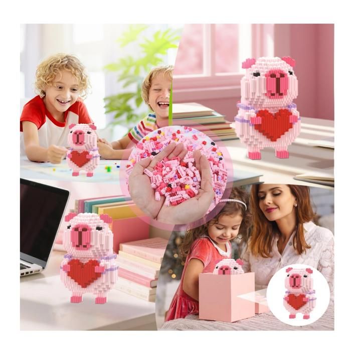 Construction Capybara Figure Mini Jeux de Construction Capybara DIY ...