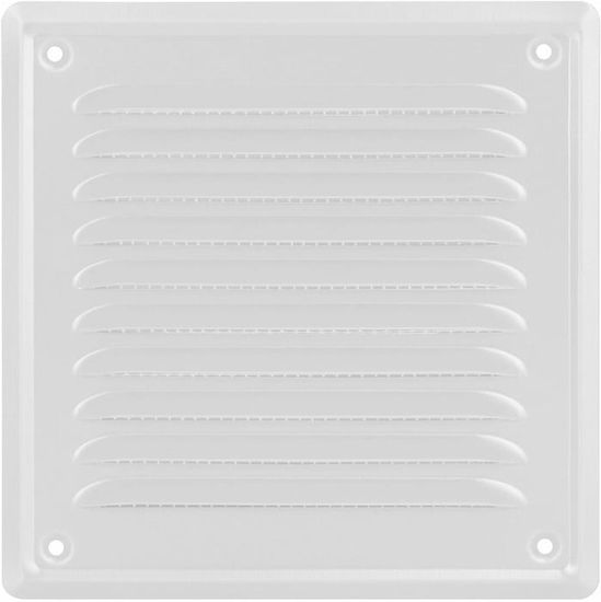 Grille d'aération blanche - Distance : 14 x 14 cm - Grille d'aération ...