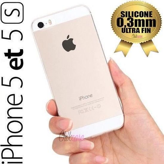Coque gel ultra slim fine iPhone 5/5s Transparent - Achat / Vente Coque ...